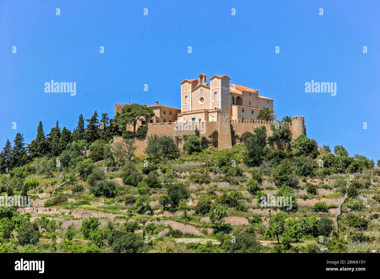 Views of the castle of Arta, Mallorca, Balearic Islands, Spain, Europe ...