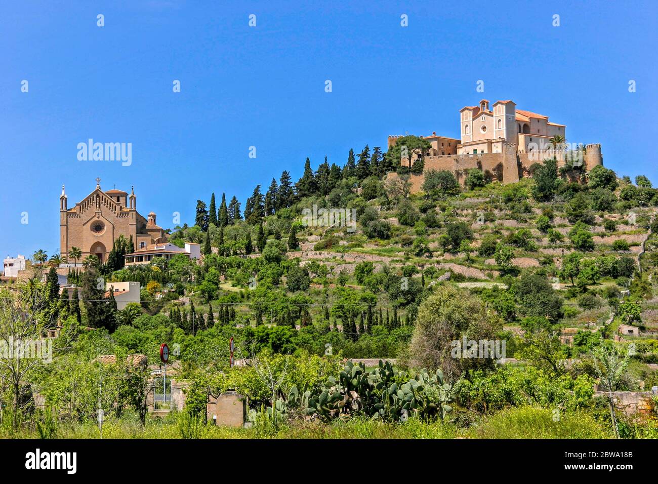 Views of the castle of Arta, Mallorca, Balearic Islands, Spain, Europe ...