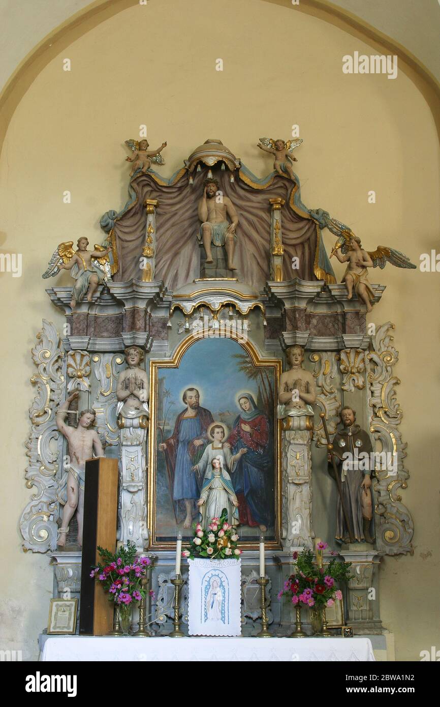 Altar of the Holy Family at St. Catherine of Alexandria Church in ...