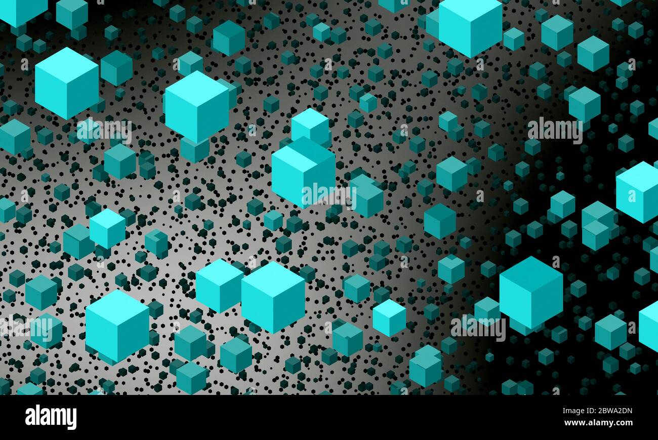colored 3d blocks cubes Stock Photo - Alamy