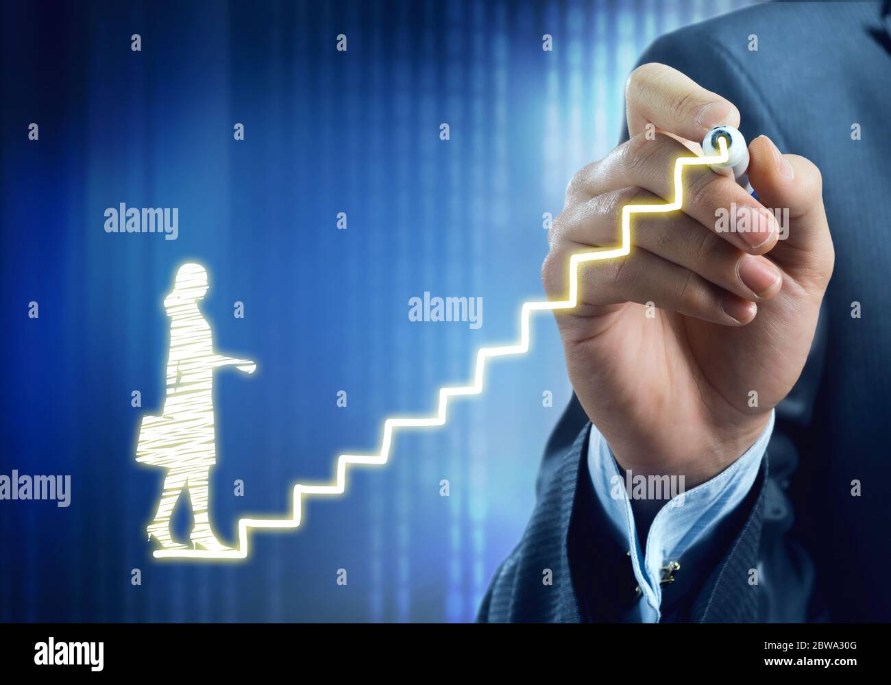 Up the success ladder Stock Photo - Alamy