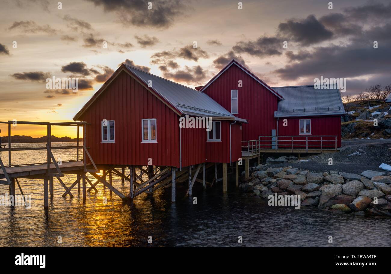 Ballstad fishing village hi-res stock photography and images - Alamy
