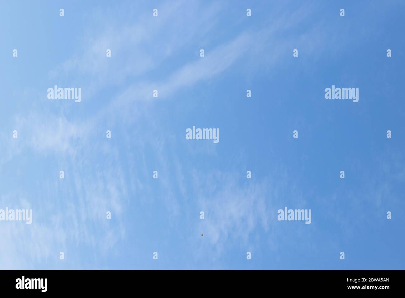 Clear blue color sky with white cloud background Stock Photo - Alamy