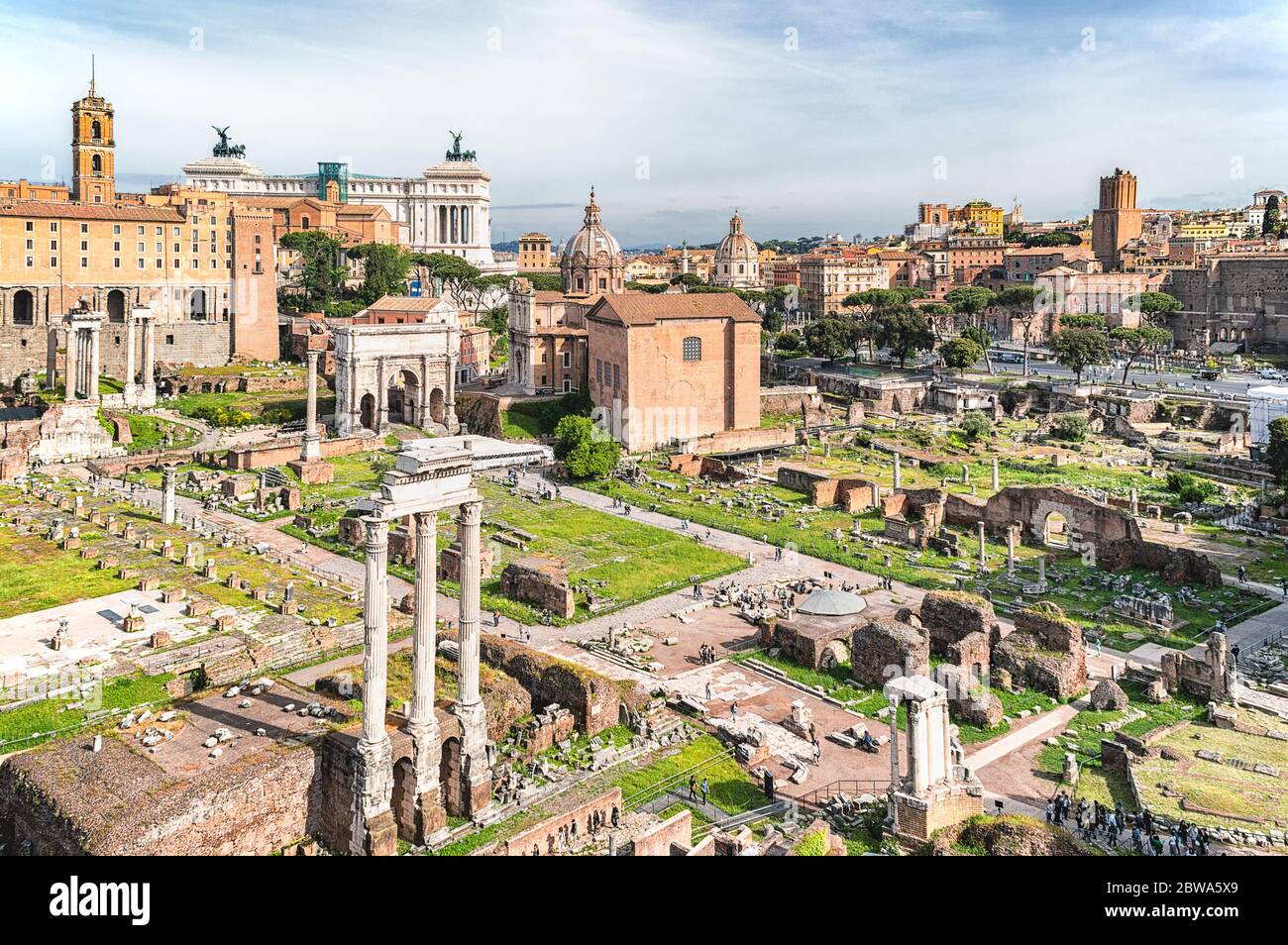 Rome / Italy - May 2, 2015: Ancient monuments and archaeological ...