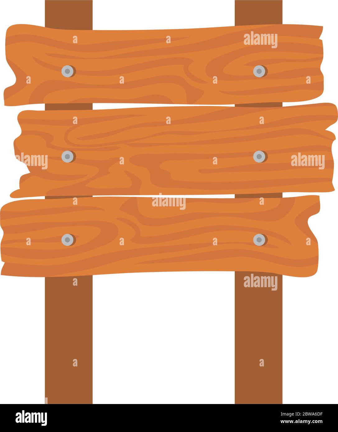 wooden sign post on white background Stock Vector Image & Art - Alamy