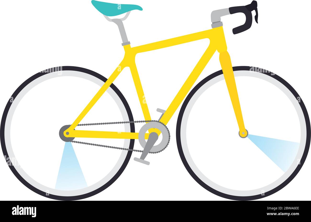 racing bike, road bicycle on white background Stock Vector Image & Art ...