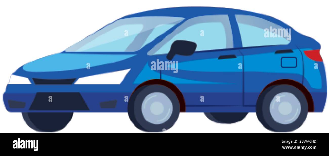 blue sedan car vehicle transport icon Stock Vector Image & Art - Alamy