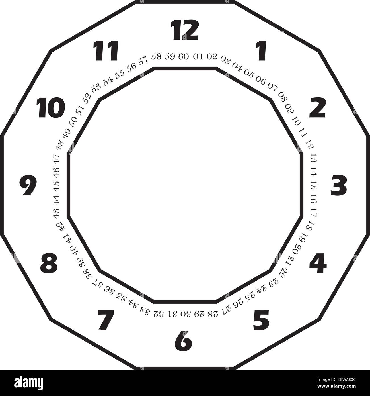 clock dial black numbers hourly in black honeicomb frame and seconds on ...