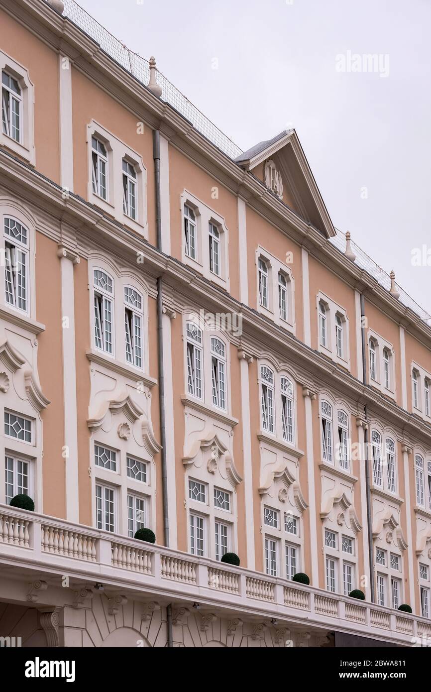 Beautiful Neoclassical Hotel Building in Aveiro, Portugal Stock Photo ...
