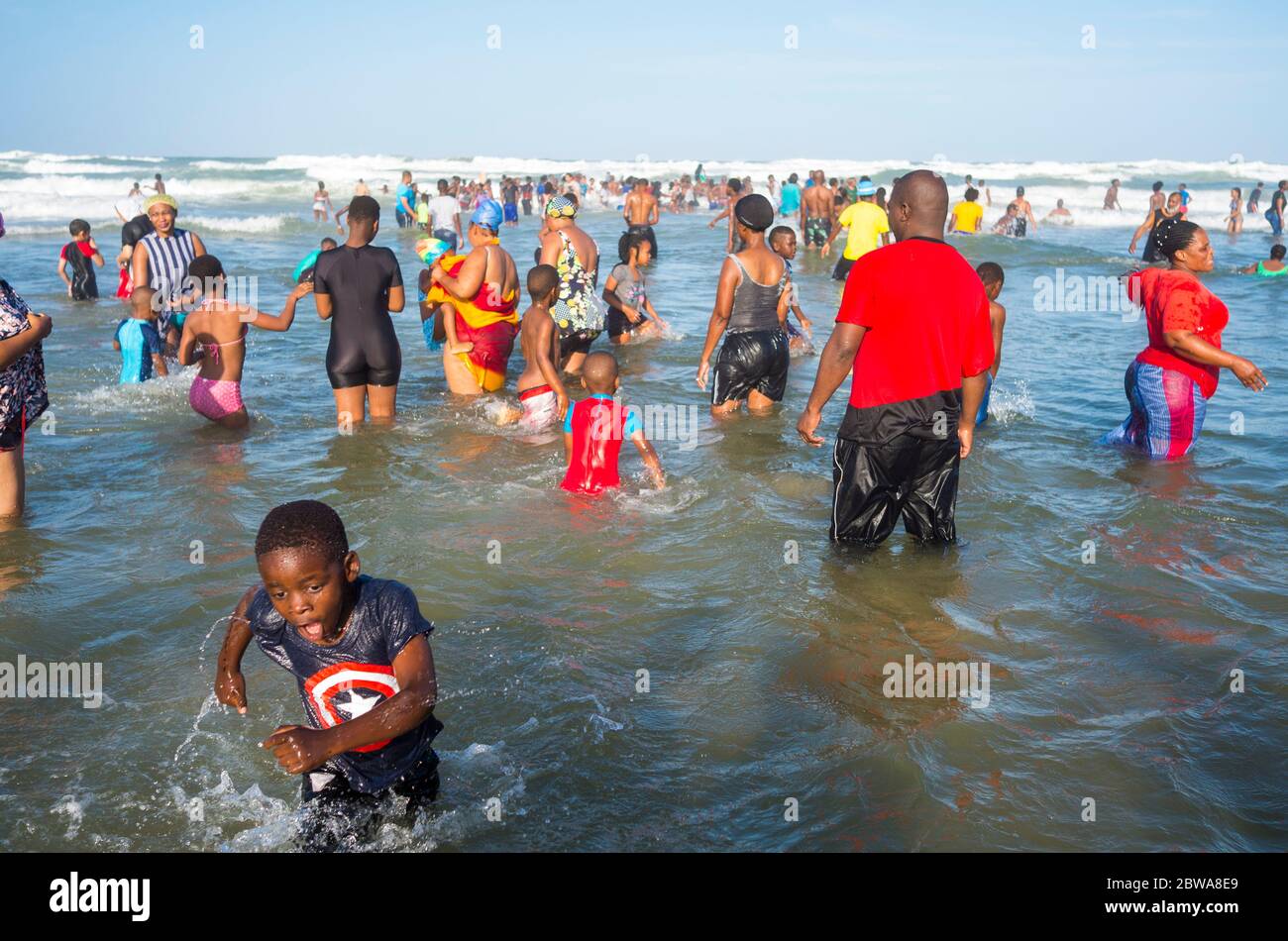 The Durban Beach and Beach front. KwaZulu-Natal South Africa Stock ...