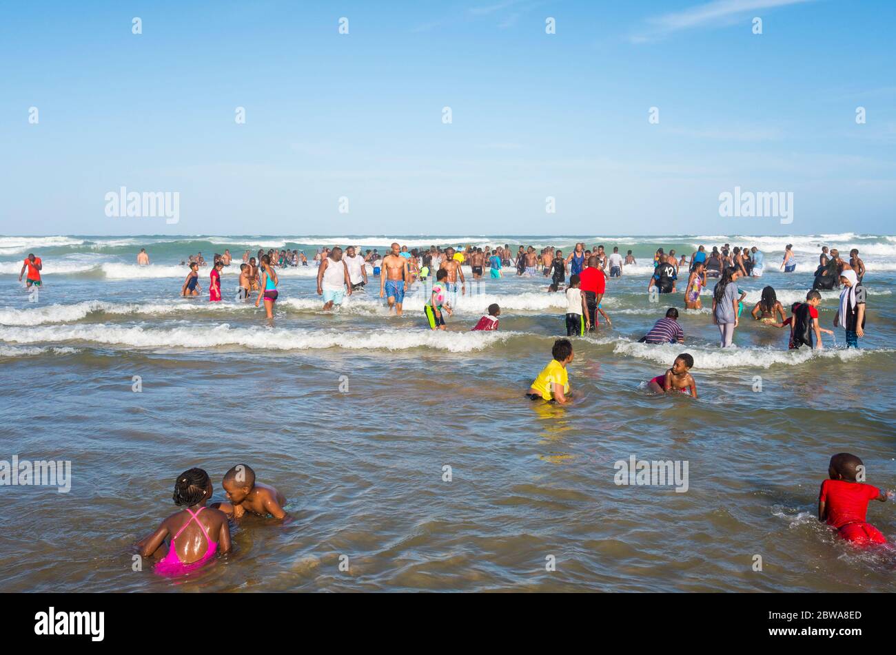 The Durban Beach and Beach front. KwaZulu-Natal South Africa Stock ...