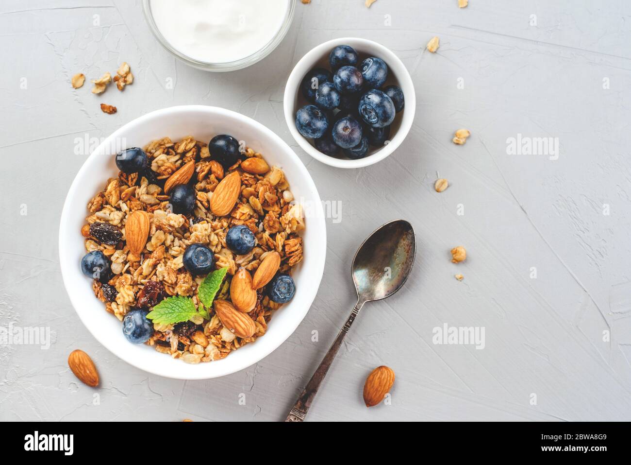 Healthy breakfast baked granola hi-res stock photography and images - Alamy