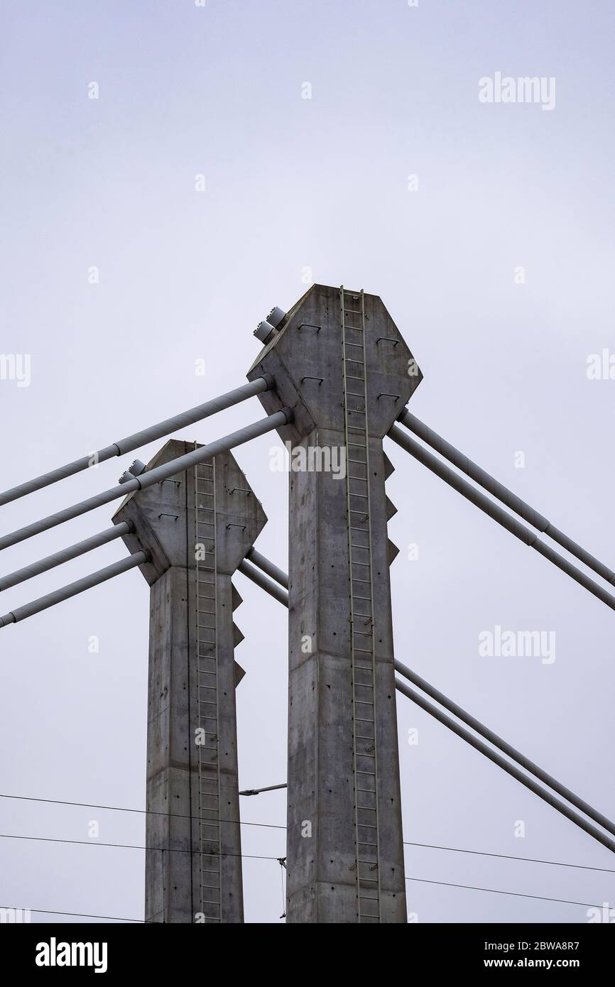 Concrete Railroad Bridge in Aveiro, Portugal Stock Photo - Alamy
