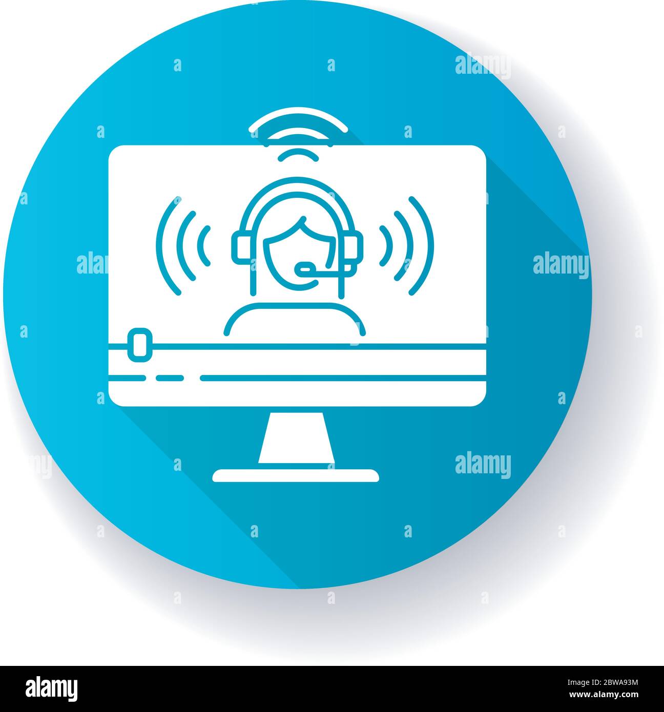 Live streaming production blue hi-res stock photography and images - Alamy