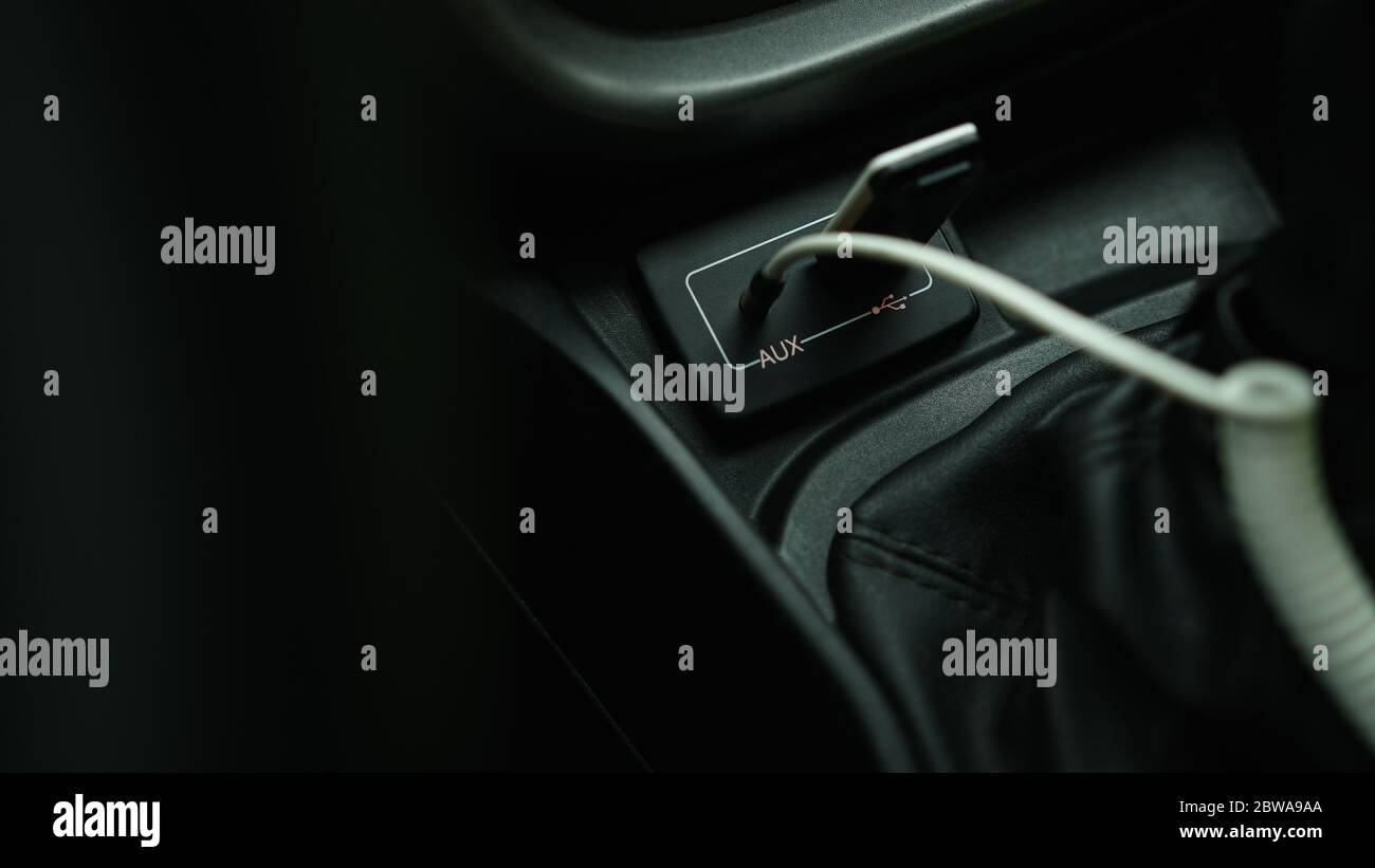 Aux socket hi-res stock photography and images - Alamy