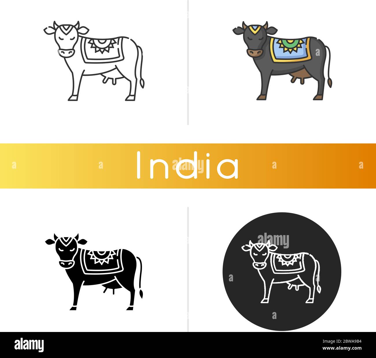 Holy cow icon Stock Vector Image & Art - Alamy