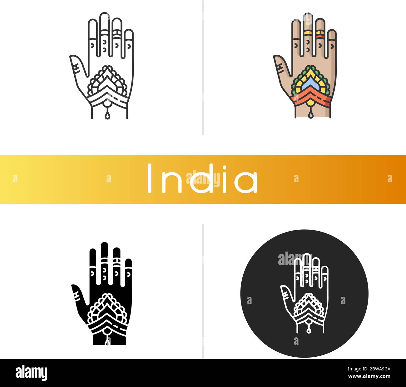 Indian muslim wedding ceremony Stock Vector Images - Alamy