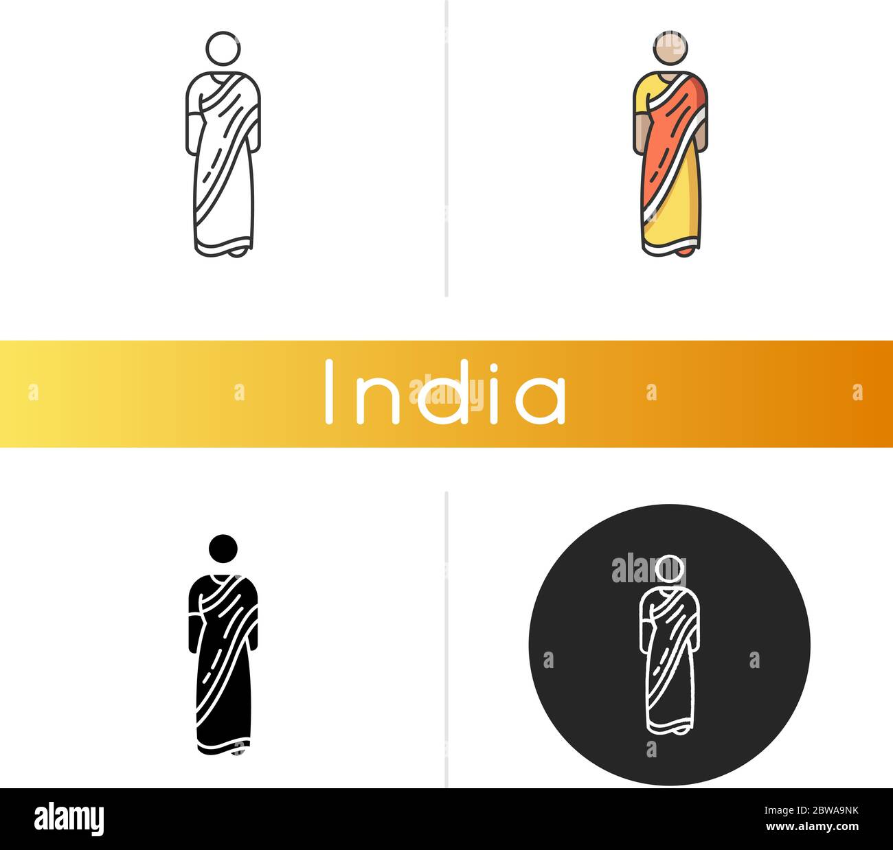 Saree logo hi-res stock photography and images - Alamy