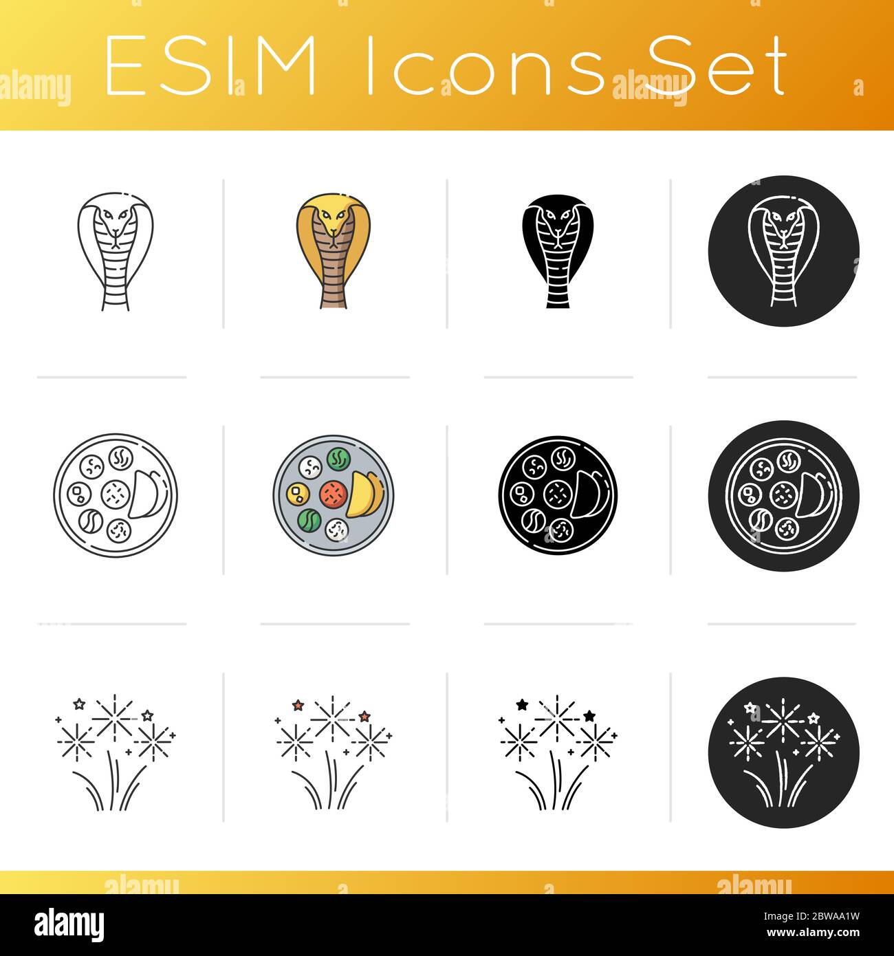 Indian culture icons set Stock Vector Image & Art - Alamy