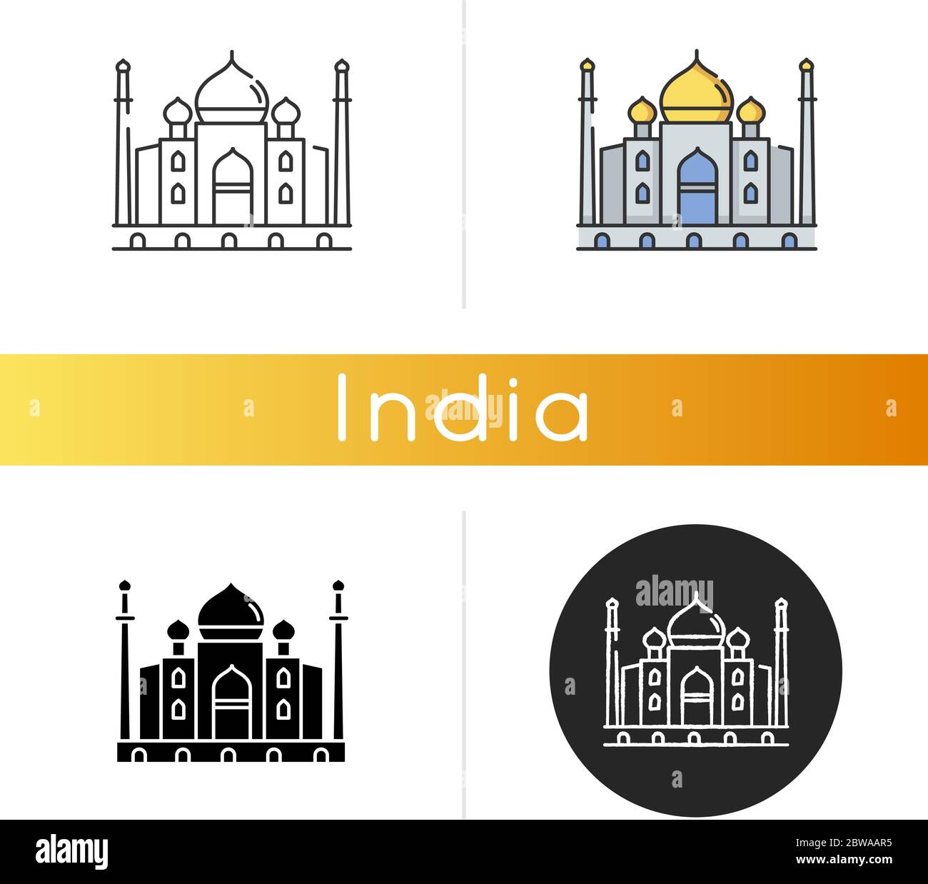 Taj Mahal icon Stock Vector Image & Art - Alamy