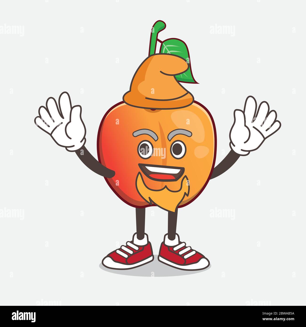 An illustration of Royal Ann Cherry cartoon mascot character dressed as ...