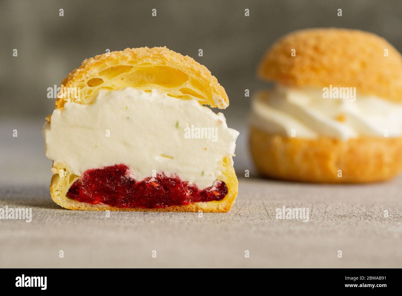 Cream filled french pastry hi-res stock photography and images - Alamy