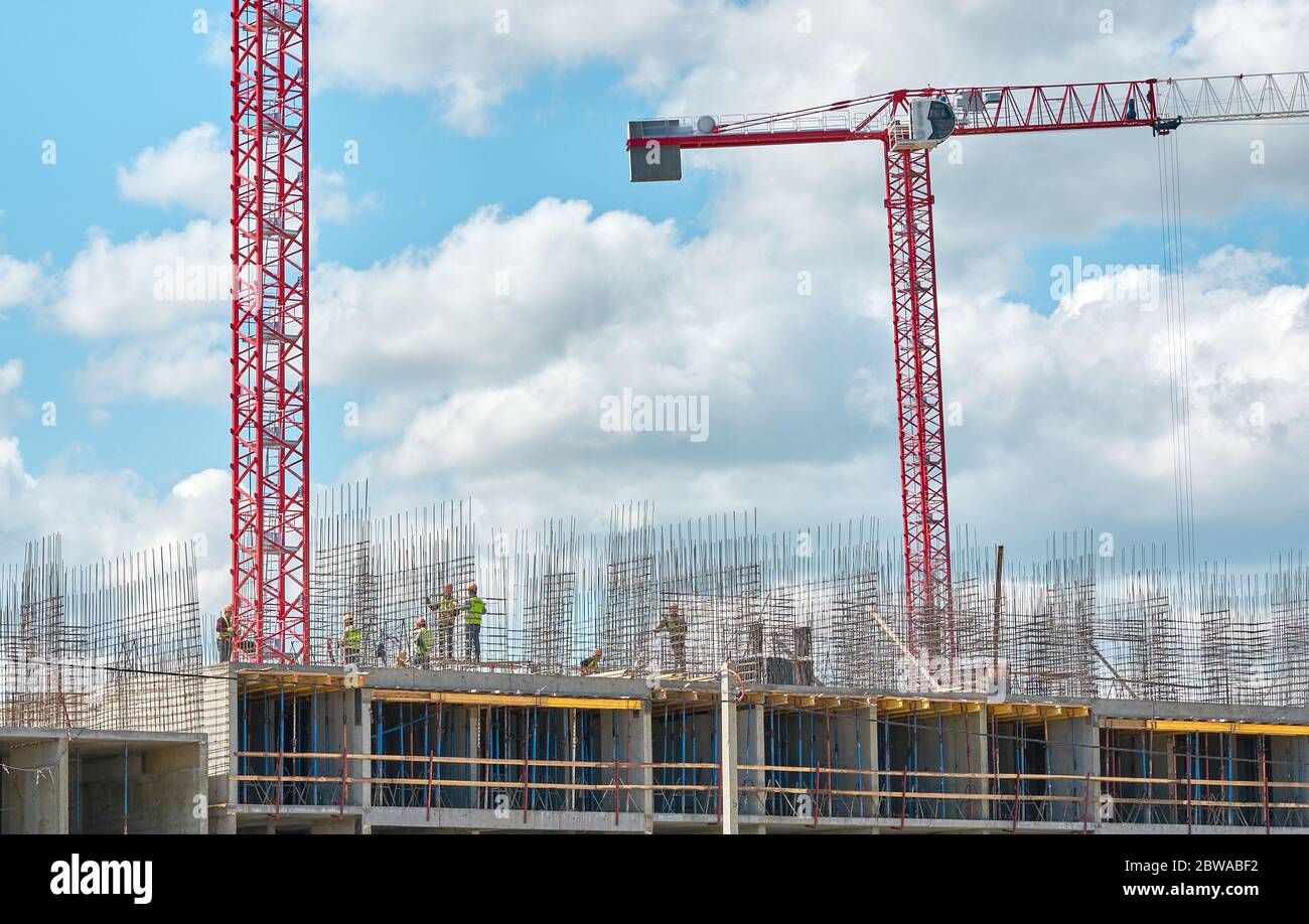 Tower crane illustration hi-res stock photography and images - Alamy