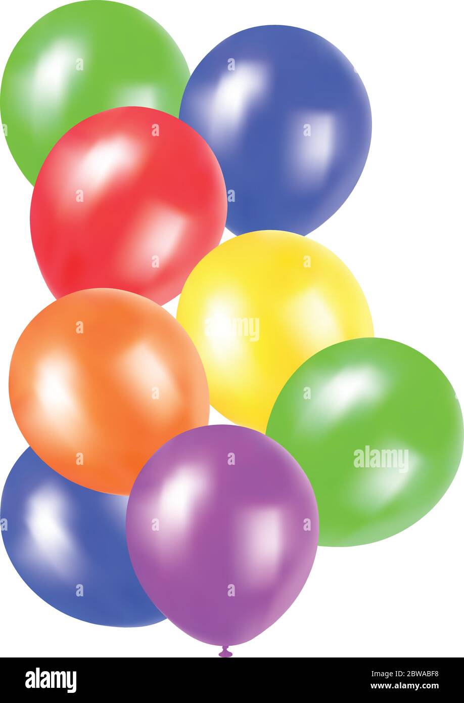 Realistic vector balloons. Isolated on white background Stock Vector ...