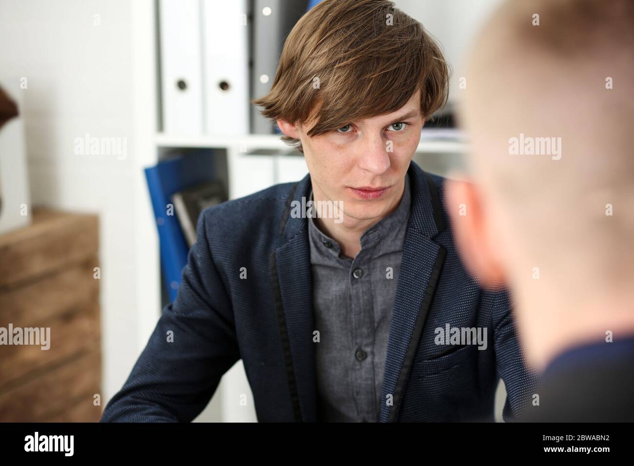 Group of people deliberate on problem Stock Photo - Alamy