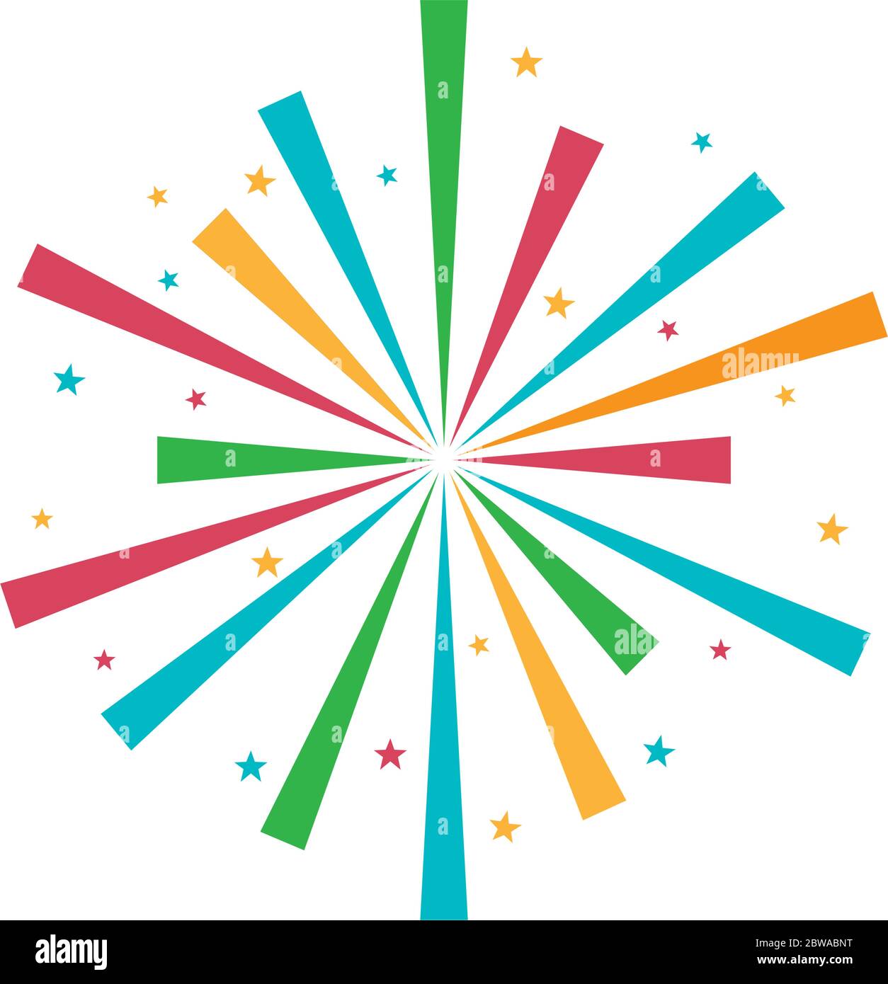 firework explosion icon on white background Stock Vector Image & Art ...