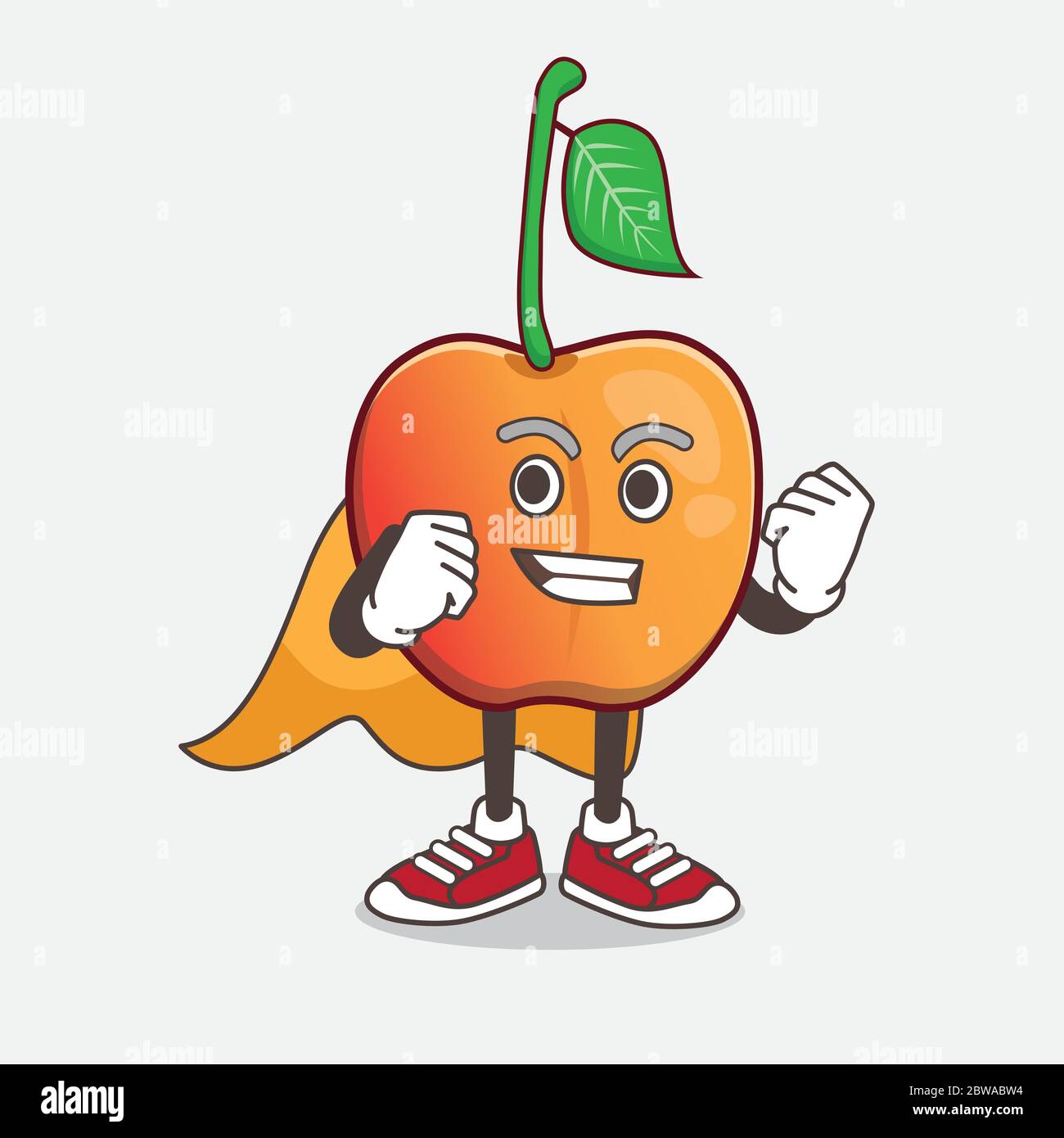 An illustration of Royal Ann Cherry cartoon mascot character dressed as ...