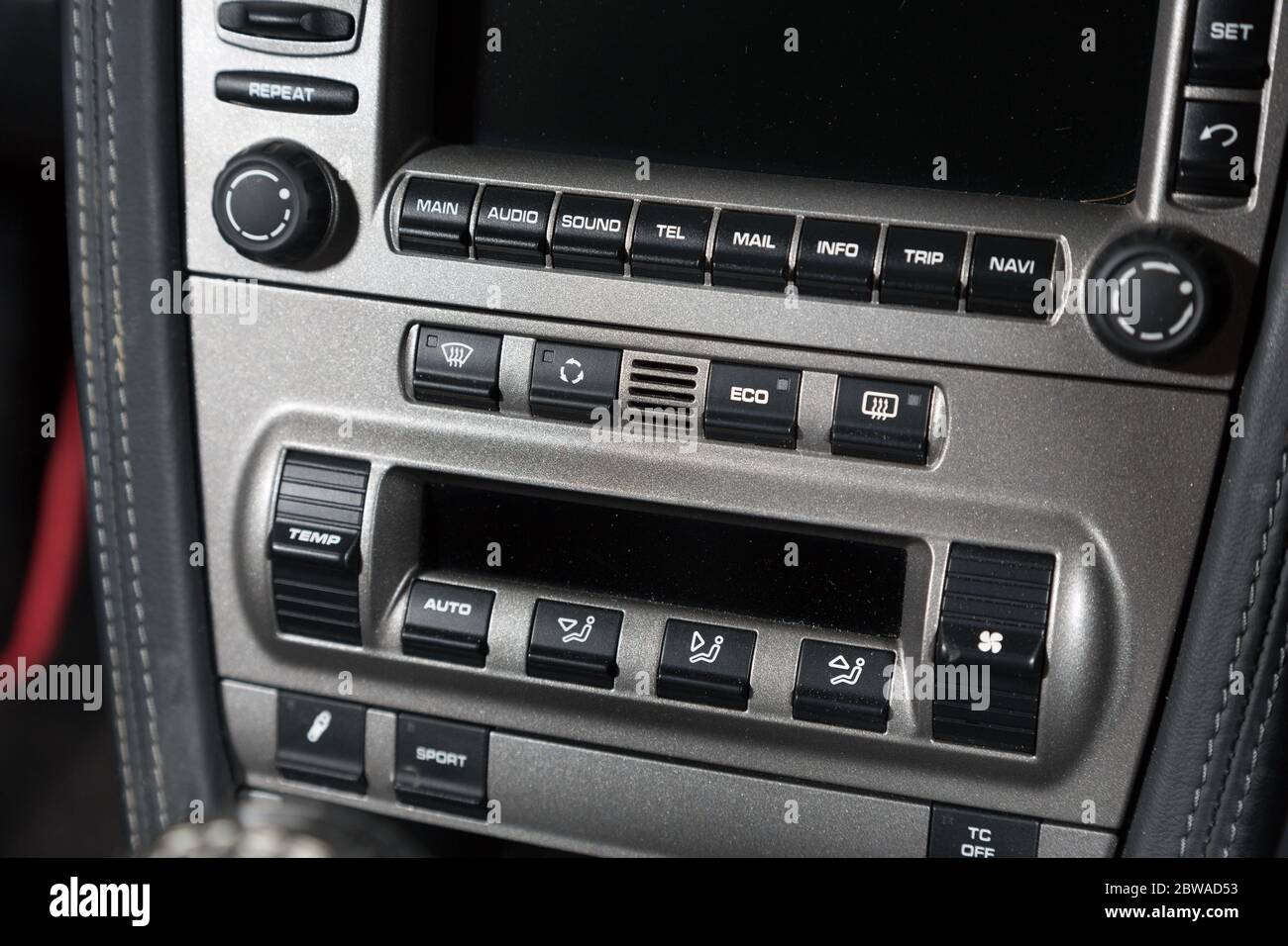 Control panel of car interior Stock Photo - Alamy