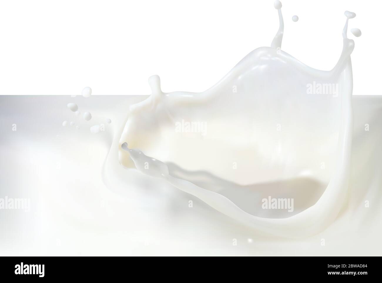 Realistic vector milk drops and blots splash Stock Vector Image & Art ...
