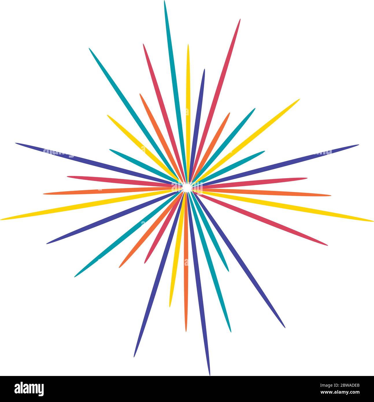 firework explosion icon on white background Stock Vector Image & Art ...