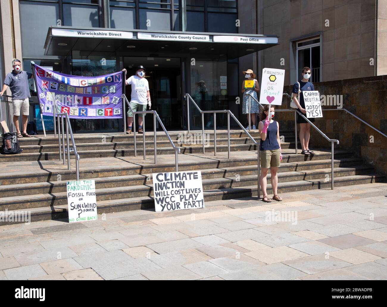 Extinction Rebellion climate change campaign silent protest, County ...