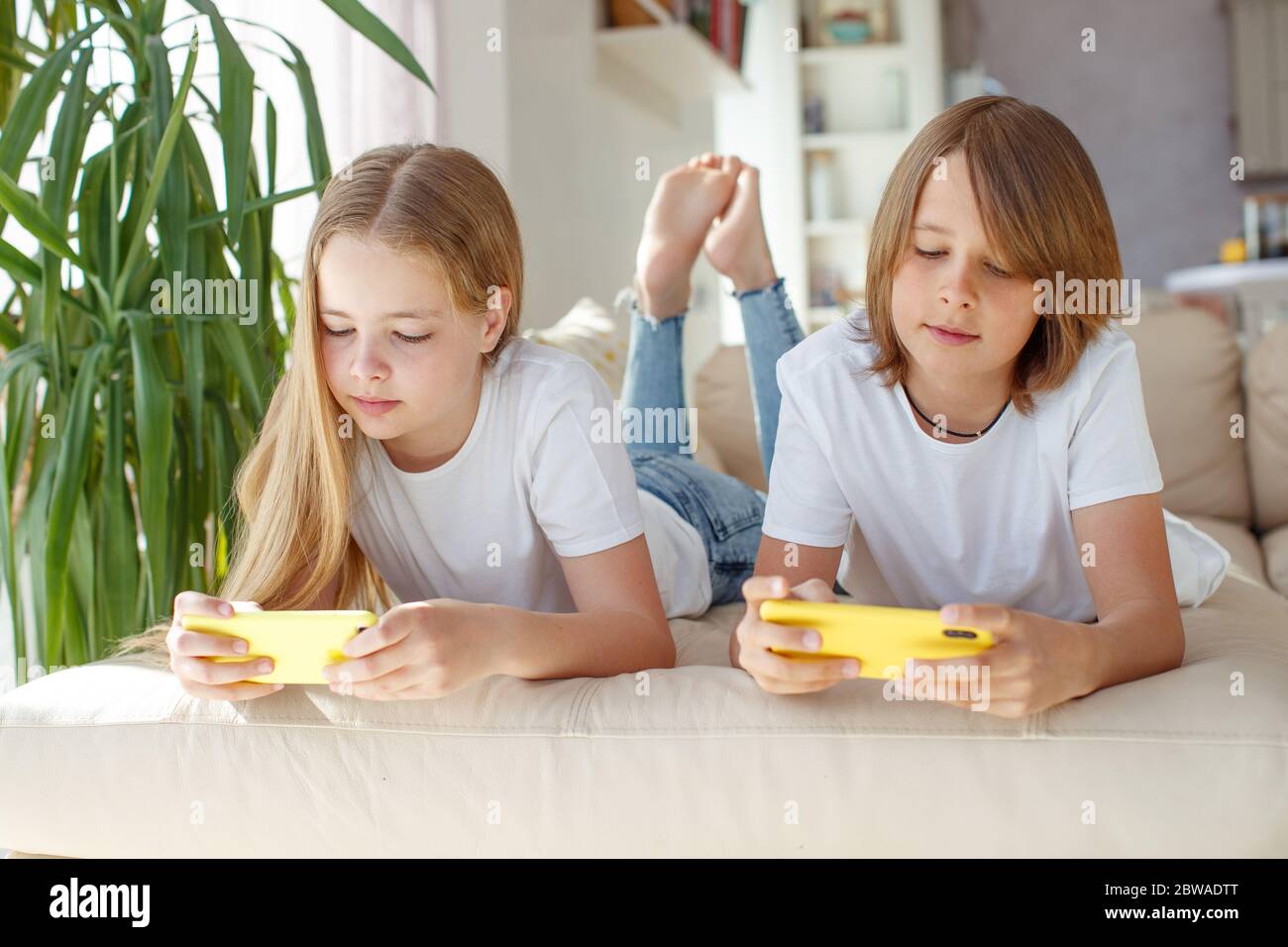 Children play at home Stock Photo - Alamy