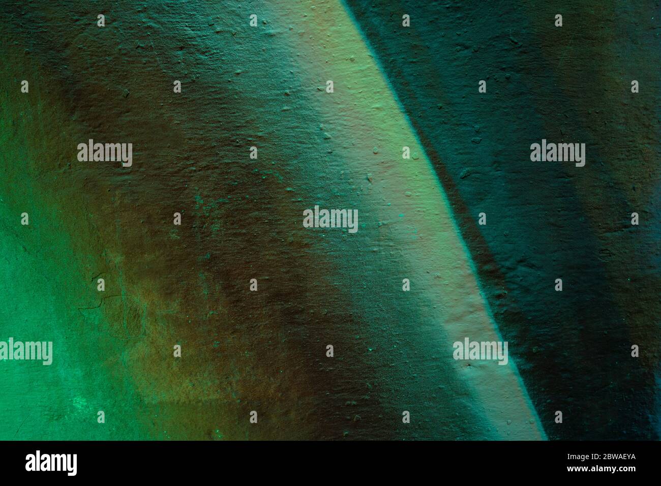 Green gradient abstract colorful wall. Close-up of a graffiti texture ...