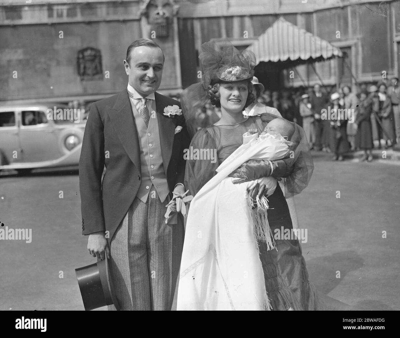 Infant boy in baby Black and White Stock Photos & Images - Alamy