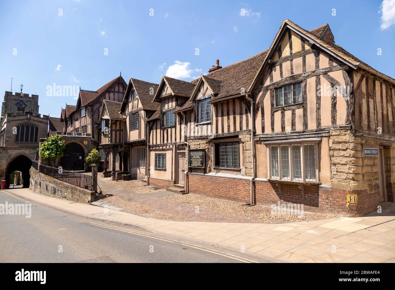 Lord Leycester Hospital medieval buildings, Warwick, Warwickshire ...