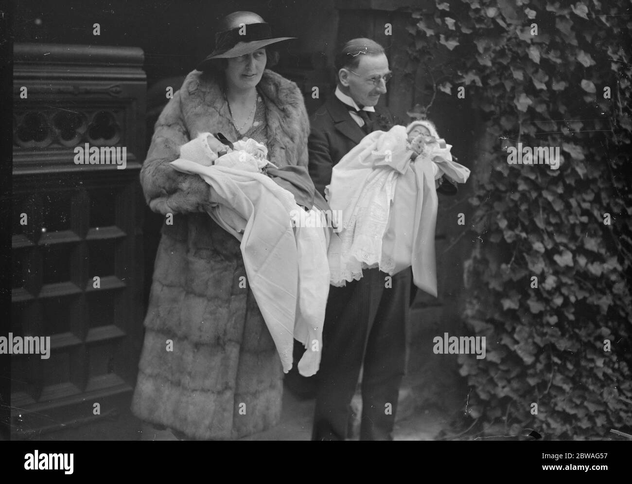 Major and Mrs Gordon home with their twin son and daughter after the ...
