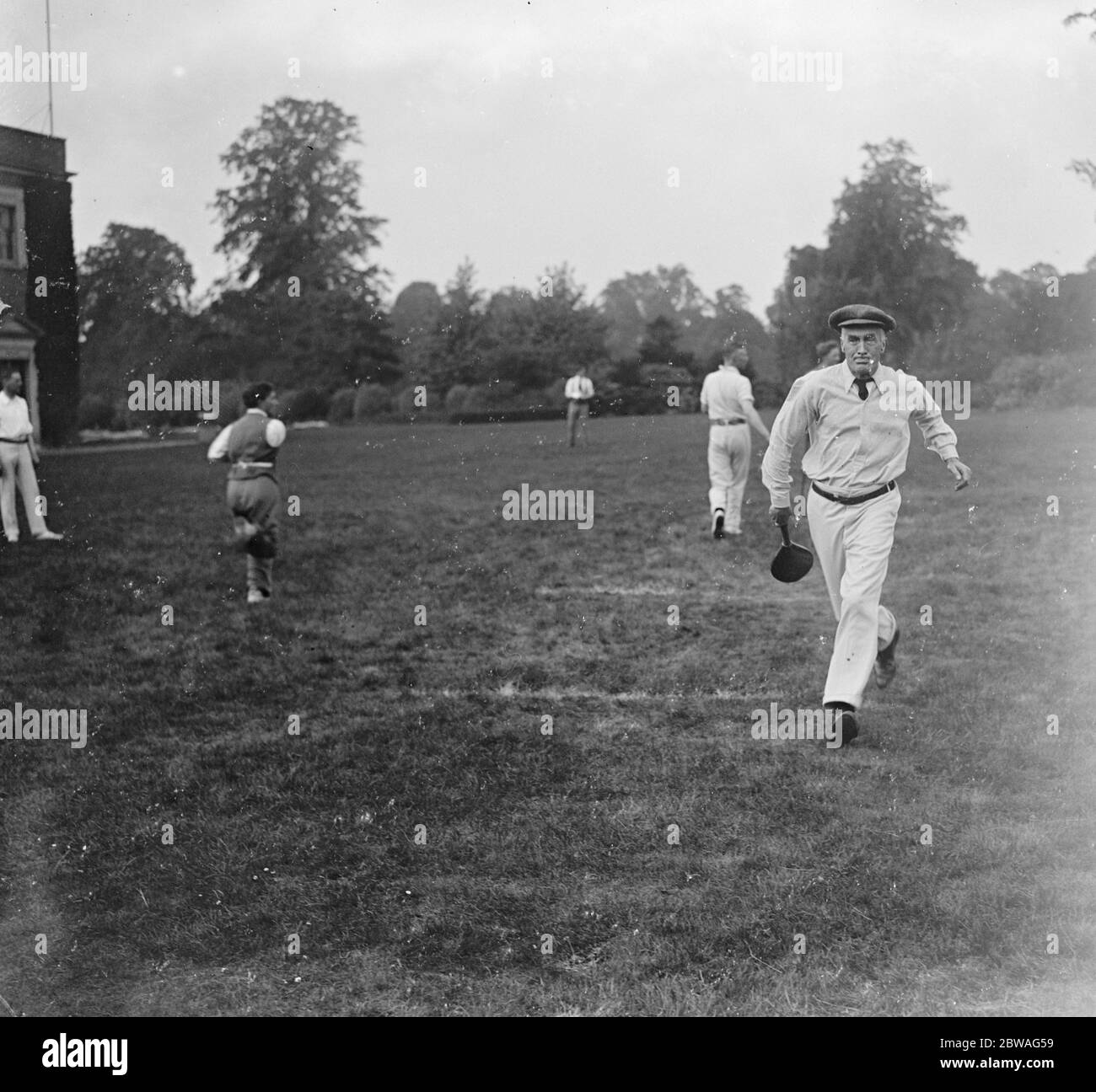 Stoolball at Fulham Palace . Wounded versus London Clergymen . The ...