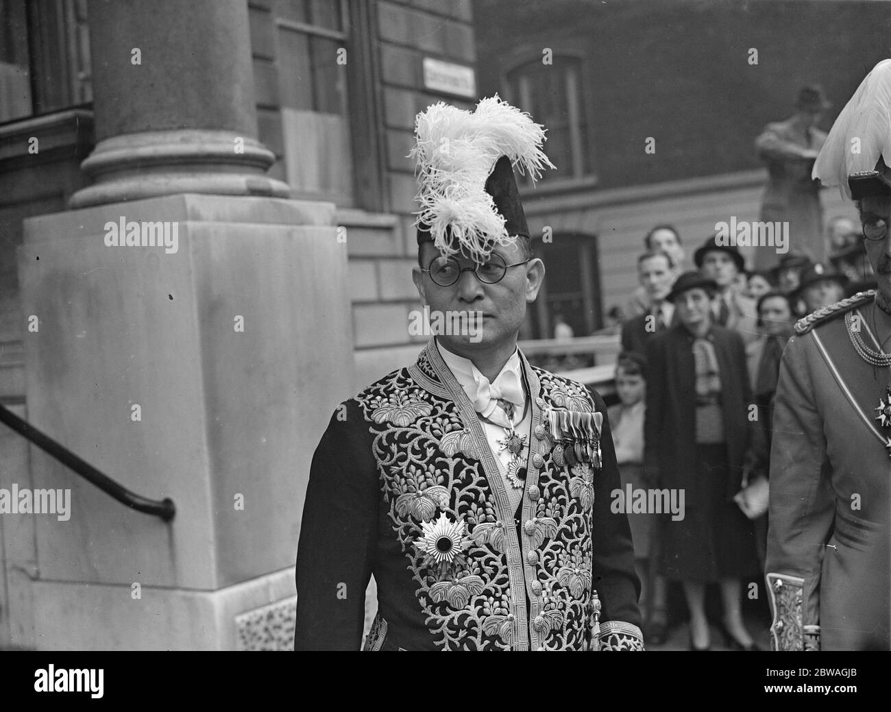 Mamoru Shigemitsu , the newly appointed Japanese ambassador , leaves to ...