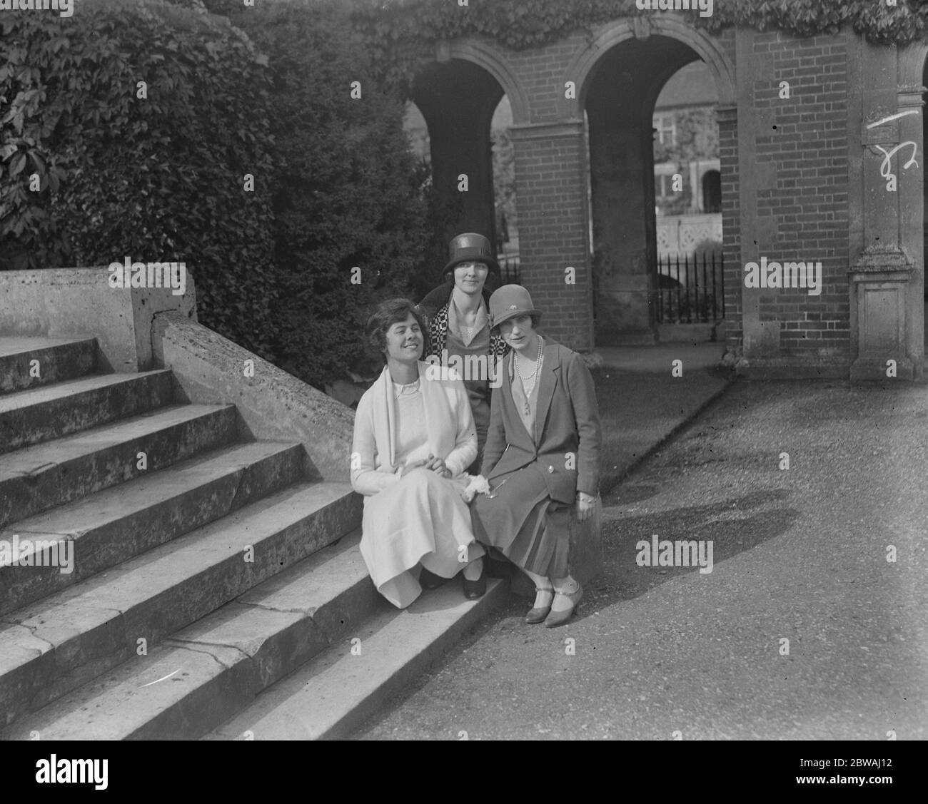 At Blickling Hall , Aylsham , Norfolk ; Miss Rita Byrd , Miss Evan ...