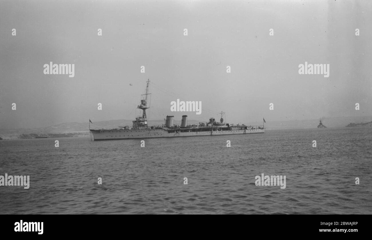 HMS Concord a C-class light cruiser of 5th Light Cruiser Flotilla the ...