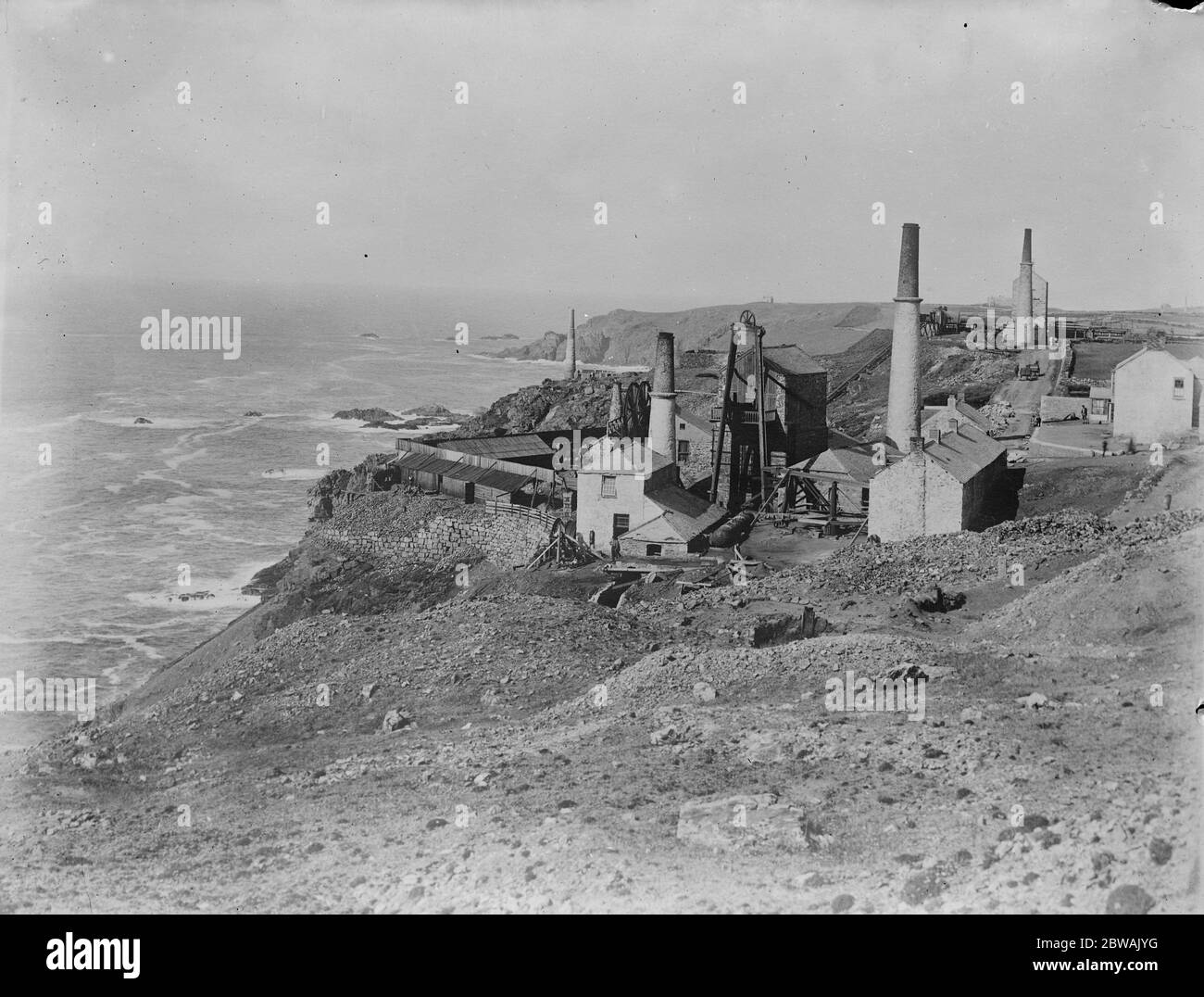 The Levant mine , St Just , Penzance 23 October 1919 Stock Photo - Alamy