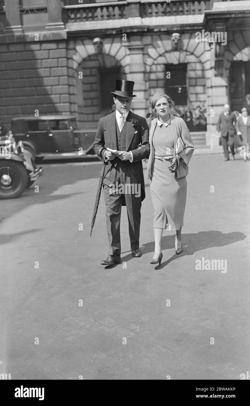 Private View Day at the Royal Academy Sir Neville and Lady Pearson 1933 ...