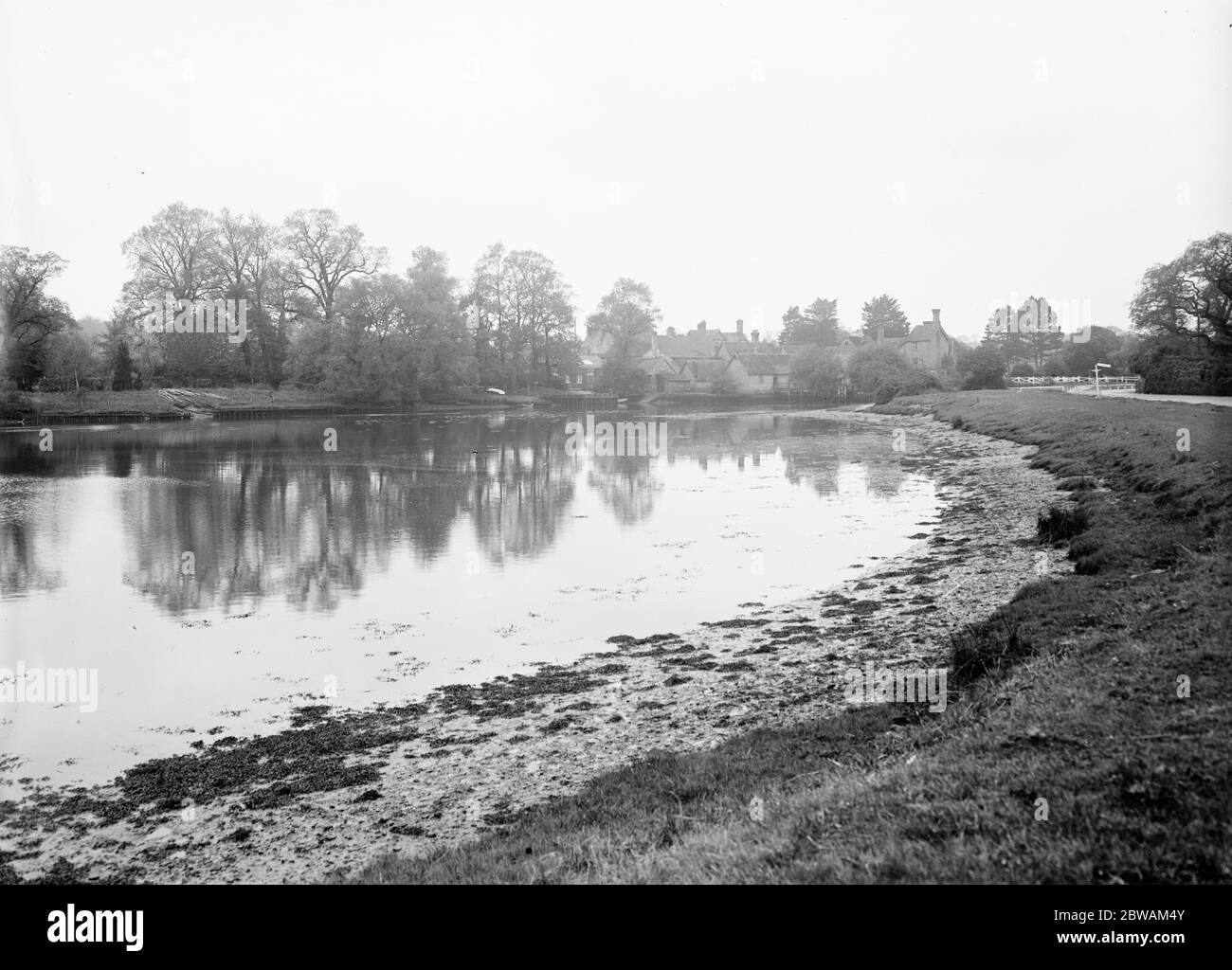 Beaulieu river in Hampshire, England 1926 Stock Photo - Alamy