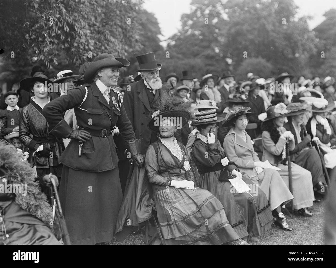 Rally of London Girl Guides in Battersea Park . Lord Meath , Miss Agnes ...