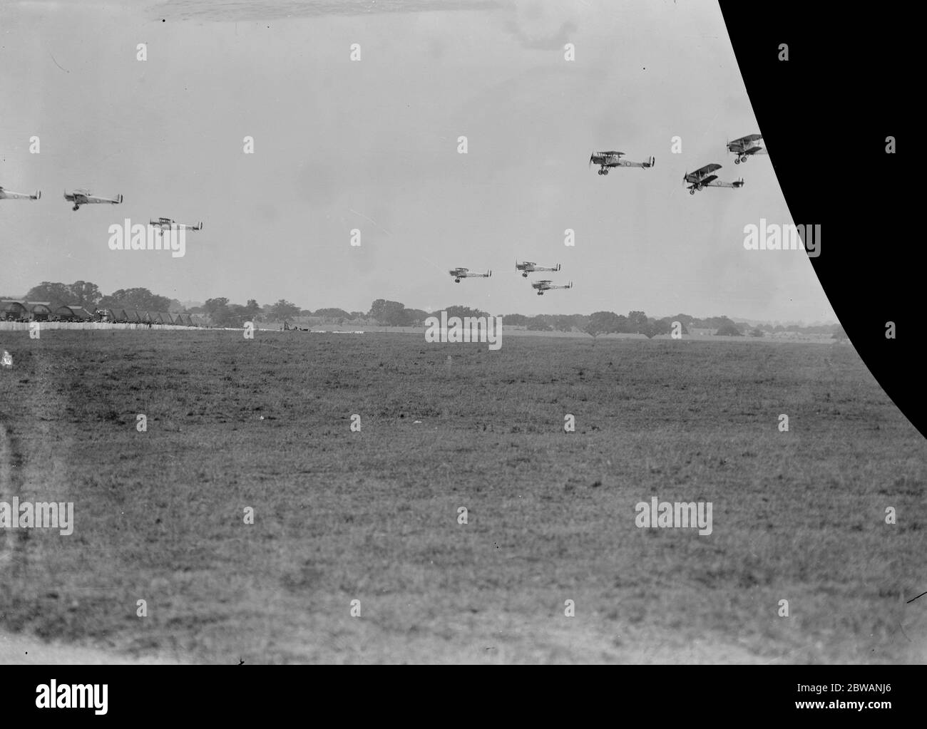 The RAF Display at Hendon A flight of De Havilland Hound aircraft ...