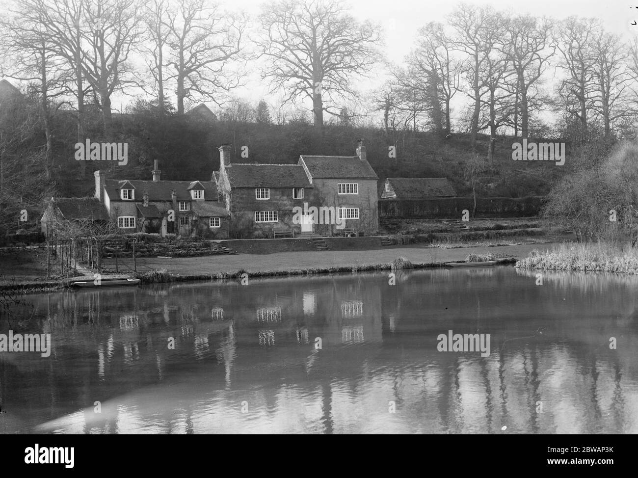 Balcombe . Forest and Old Mill House . 18 March 1931 Stock Photo - Alamy